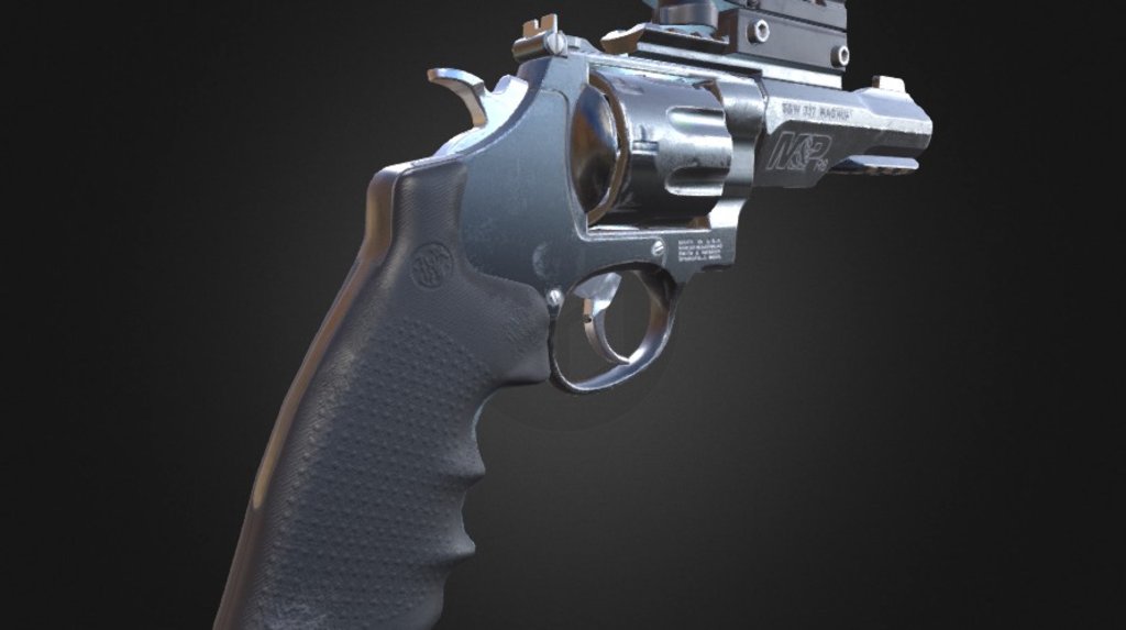 Revolver - 3D model by henrygb [8ddbcb8] - Sketchfab
