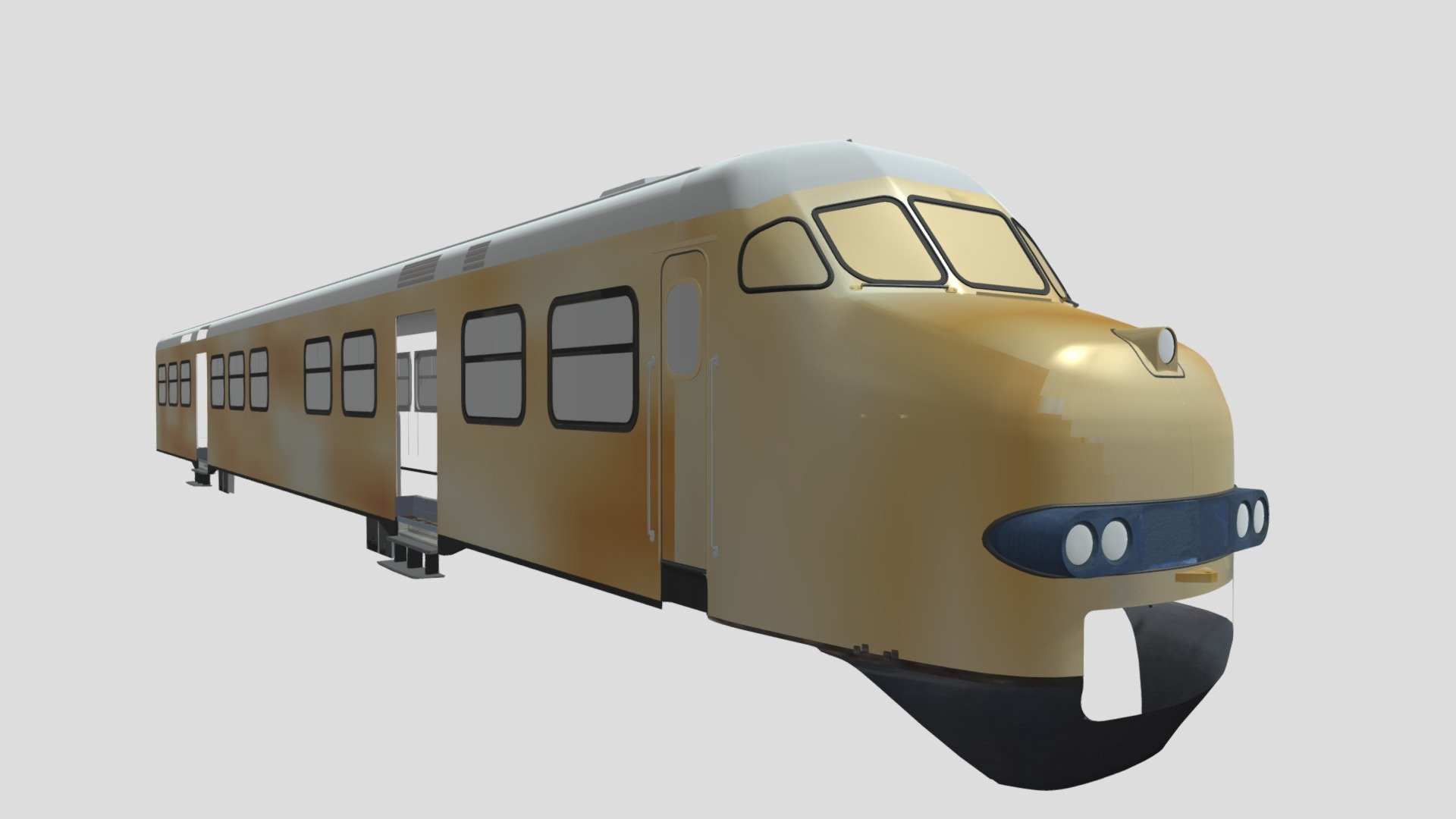 NS Mat 64 Apekop Dutch train power car - 3D model by Koploper77 ...