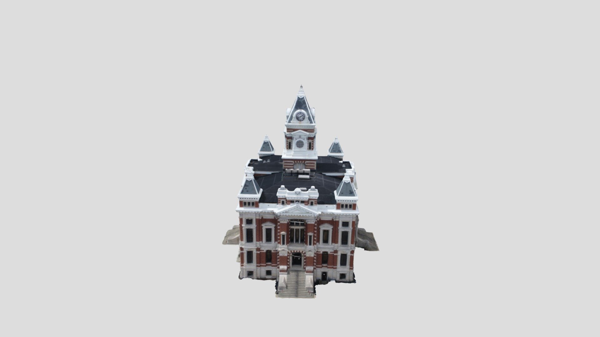 Franklin Courthouse - 3D model by parbar [8ddd004] - Sketchfab