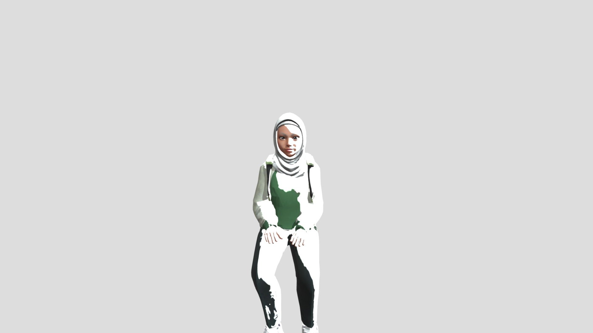 Waving Suhaida - Download Free 3D model by mizsaidah [8dddbea] - Sketchfab