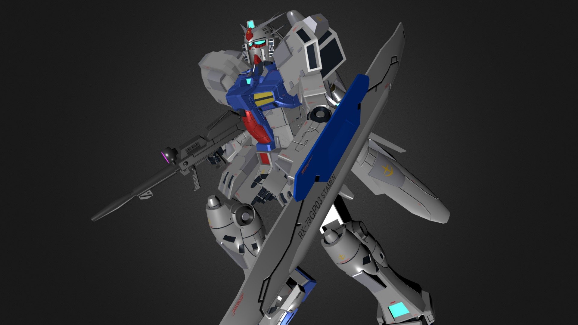 RX-78GP03S GUNDAM GP03 STAMEN - 3D model by wasizu7 [8dde549] - Sketchfab