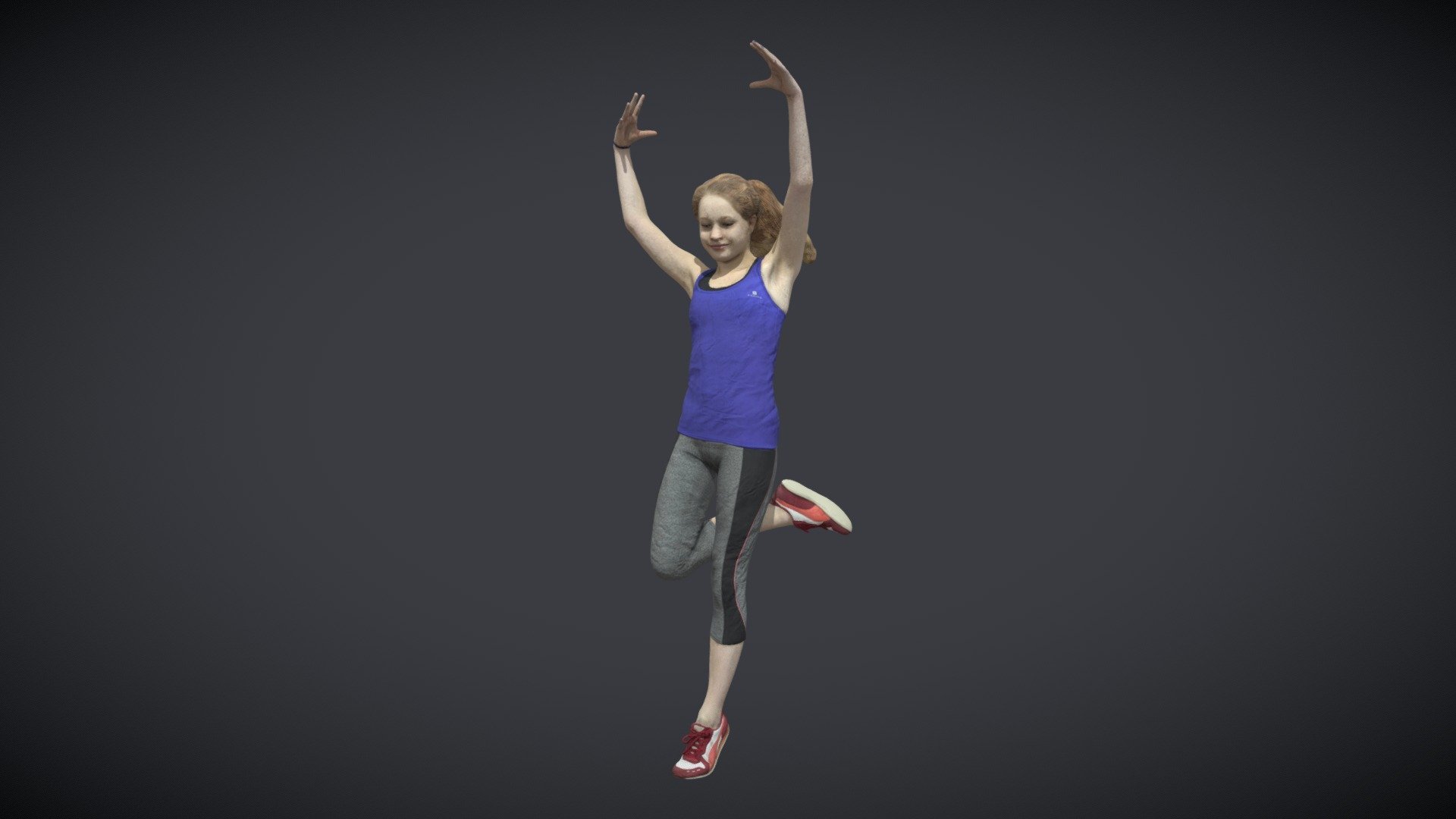 3D Ema Sportswear Kid Teenage Girl Dancing - Buy Royalty Free 3D model ...