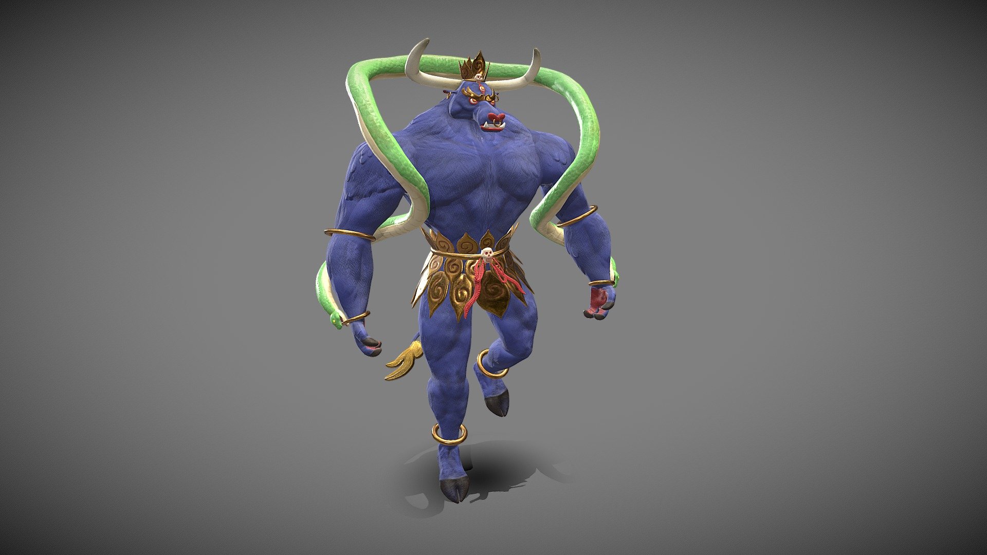 Mystic Bull Stylized Creation - 3D model by ElianDavid [8de1bd9 ...