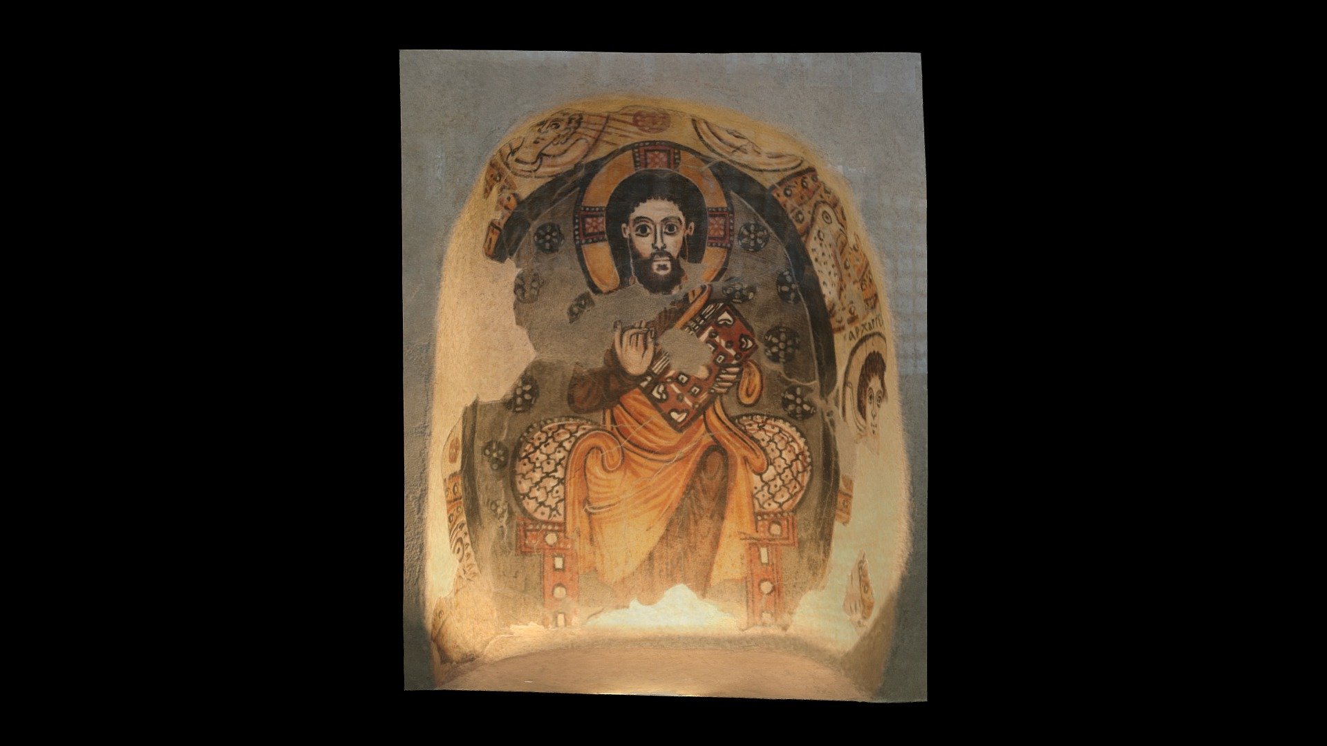 Painted Niche from the Monastery of St. Jeremiah - 3D model by ...