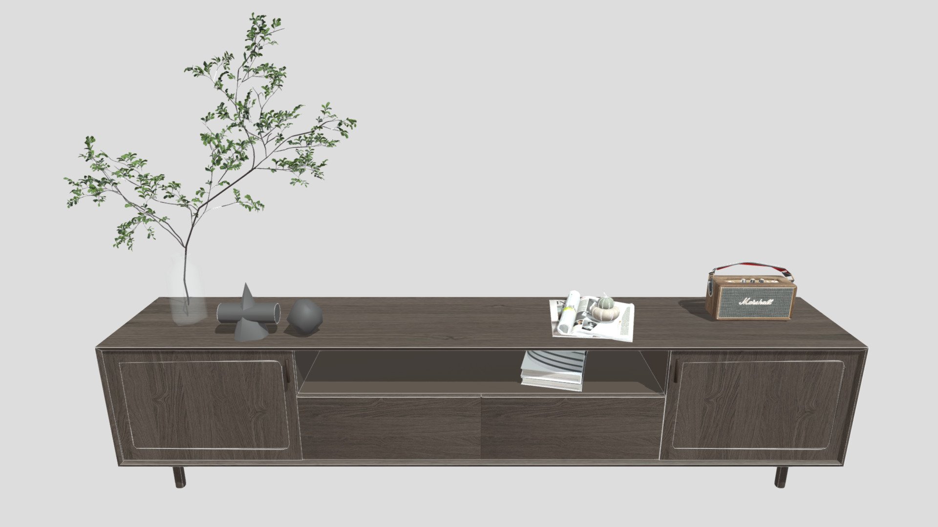 TV cabinet - 3D model by mrtaoblue [8de3dca] - Sketchfab