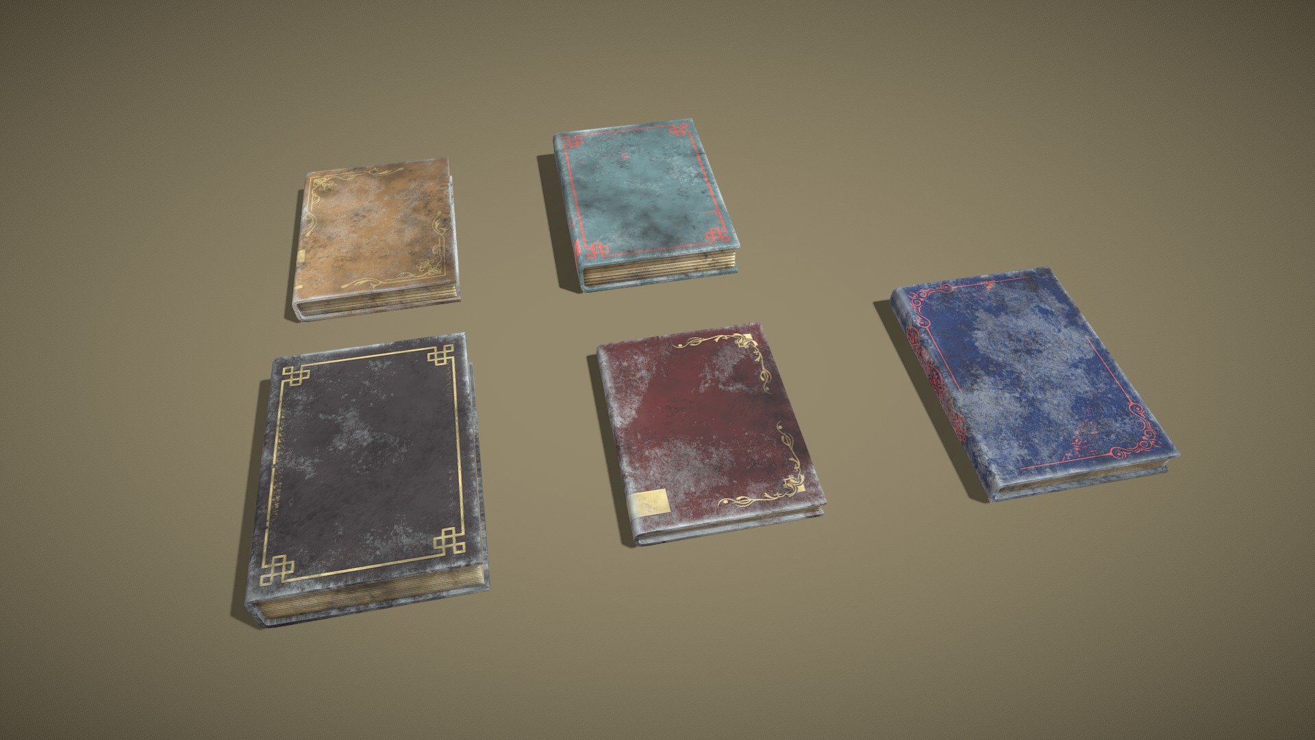 Old Books - Download Free 3D model by Darren McNerney 3D ...