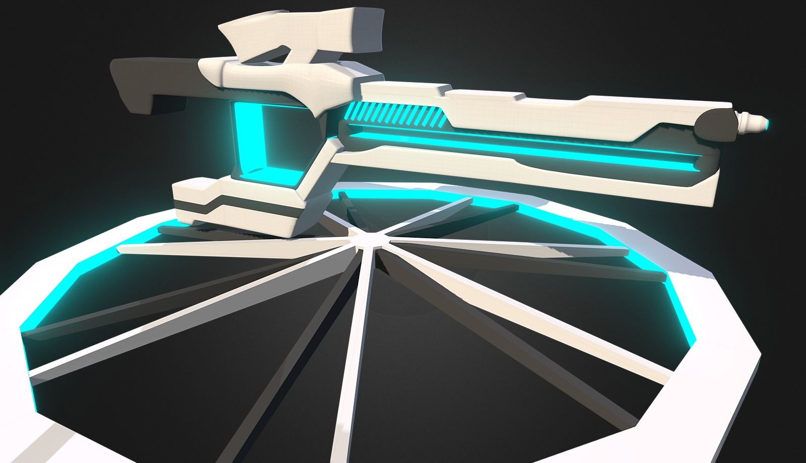 Sci-fi Blue Weapon - 3D model by faizn0rdin [8de5d2f] - Sketchfab