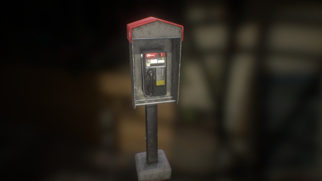 Public Phone - 3D model by jeffbori [8de7aef] - Sketchfab