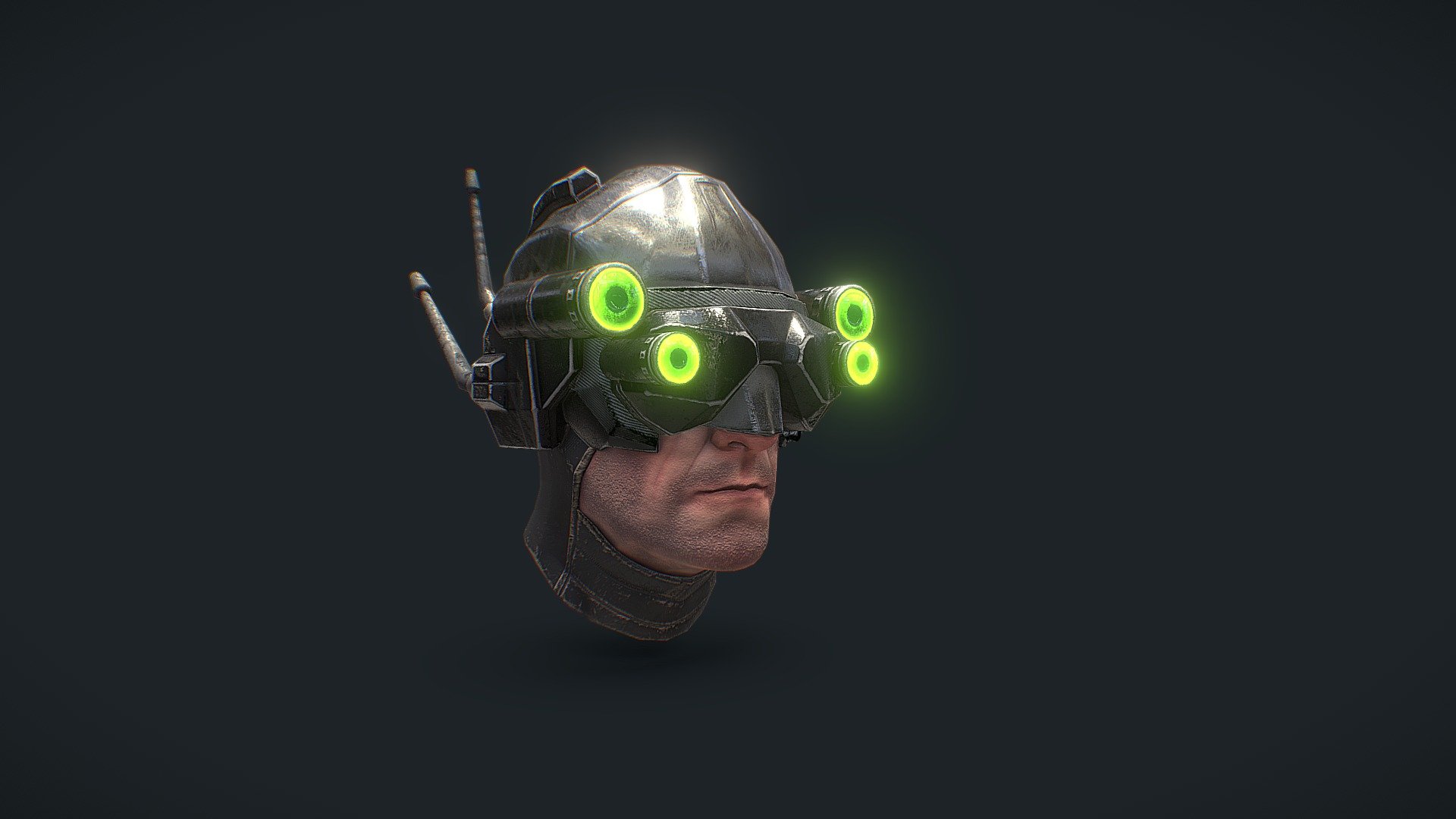 head cyber helmet 2 - 3D model by Vladislav Barzo (@penguine_stepka ...