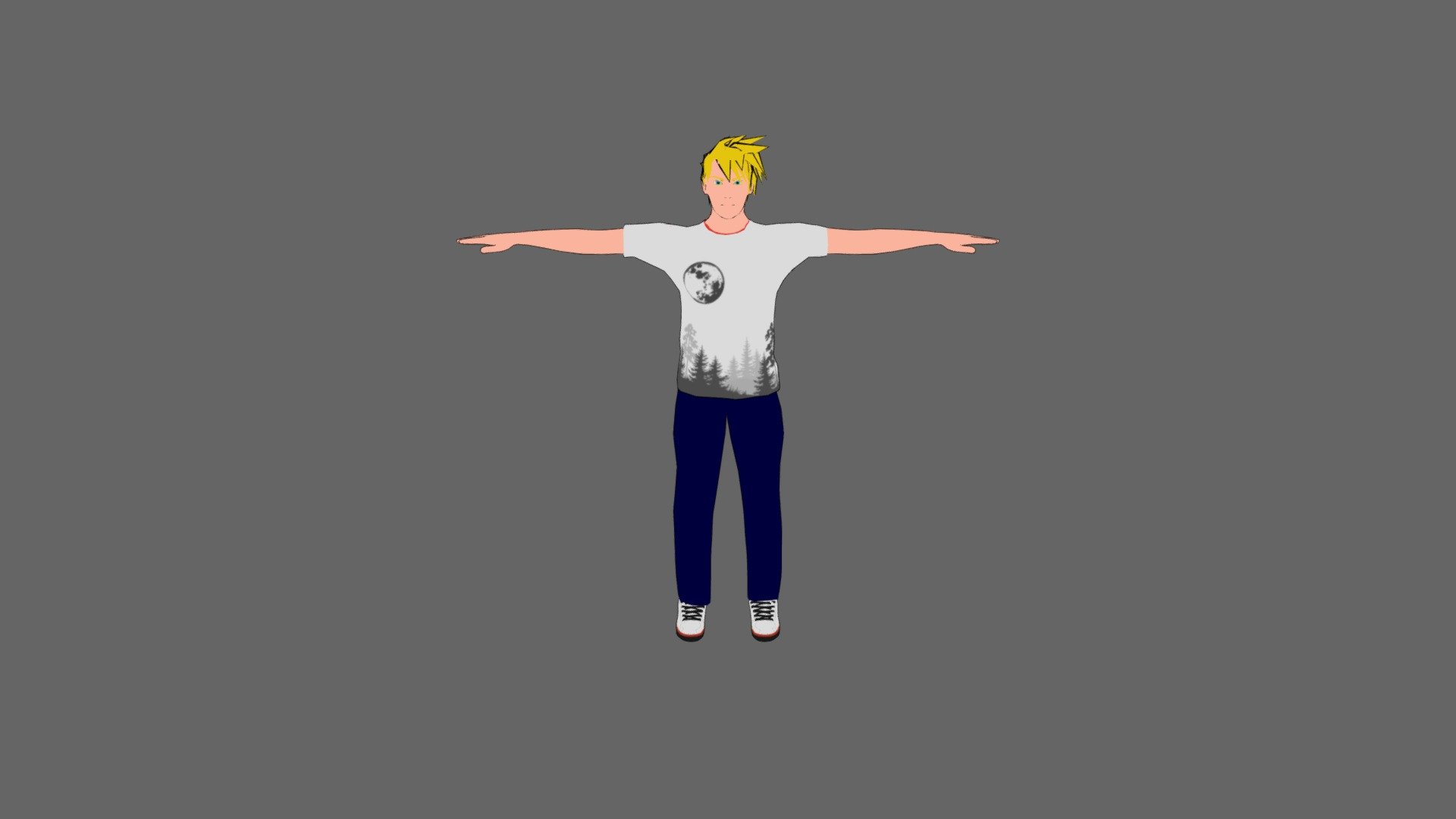 Anime Male Character Rigged - 3D model by iupugliero [8deac1e] - Sketchfab