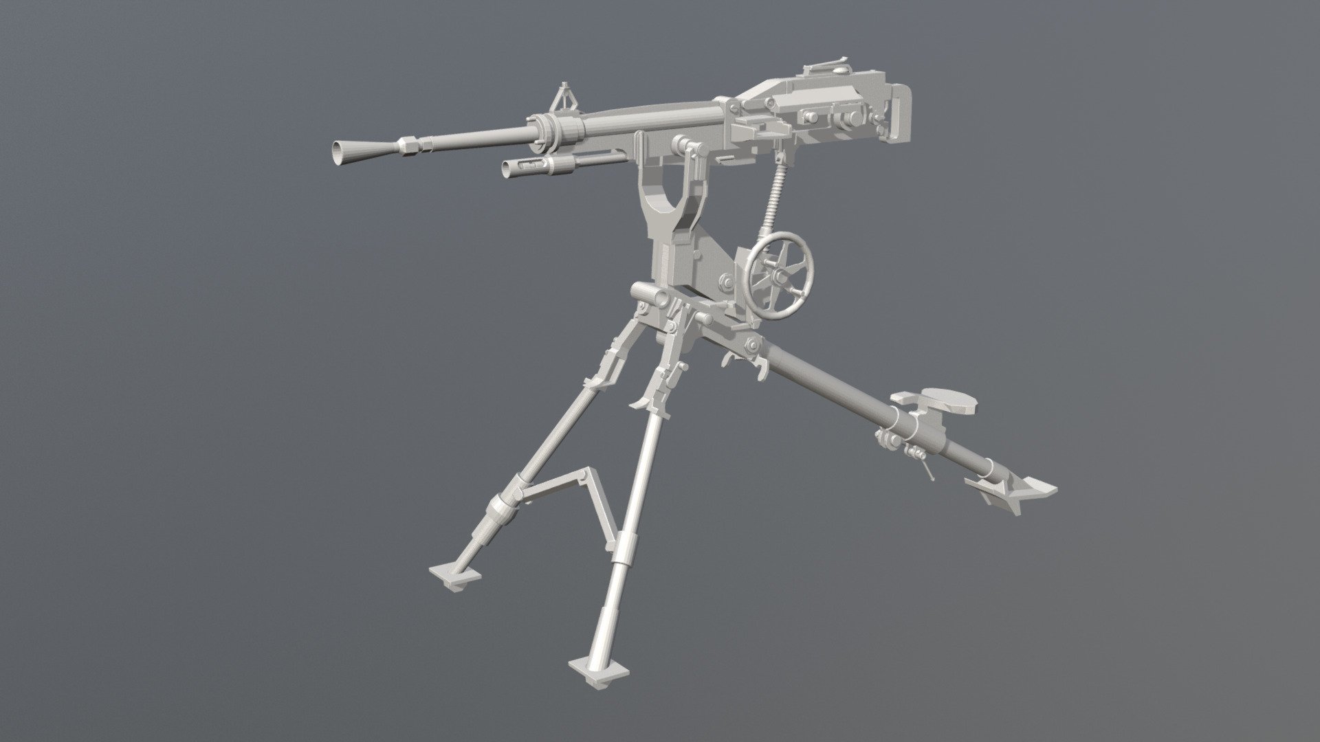 SOLUNSKI FRONT Mitraljez St Etiene Mle-1907 T - 3D model by Goran ...