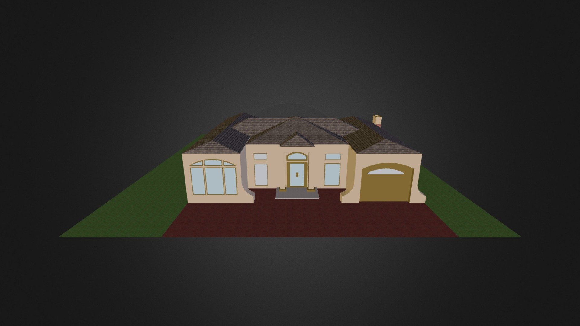 Suburban House - 3D model by flopez [8ded804] - Sketchfab