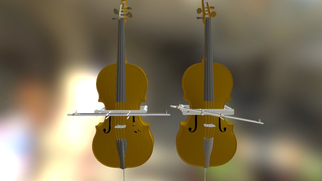 Cello Guide - bow straight and angled - 3D model by cleeds [8dedec5 ...