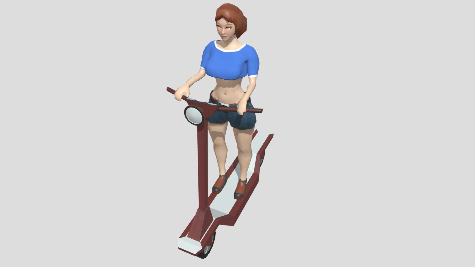 Female Scooter Rider - Download Free 3D model by novusod [8dee814 ...