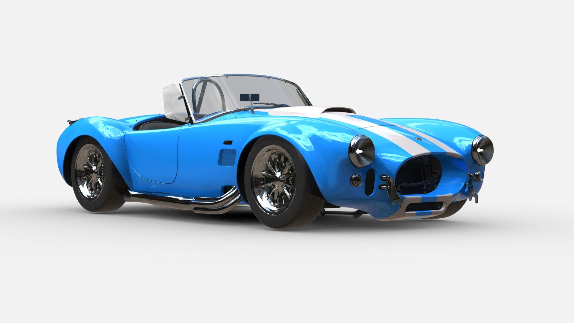 3d model classic Cobra 1965 VR Ready - Buy Royalty Free 3D model by ...