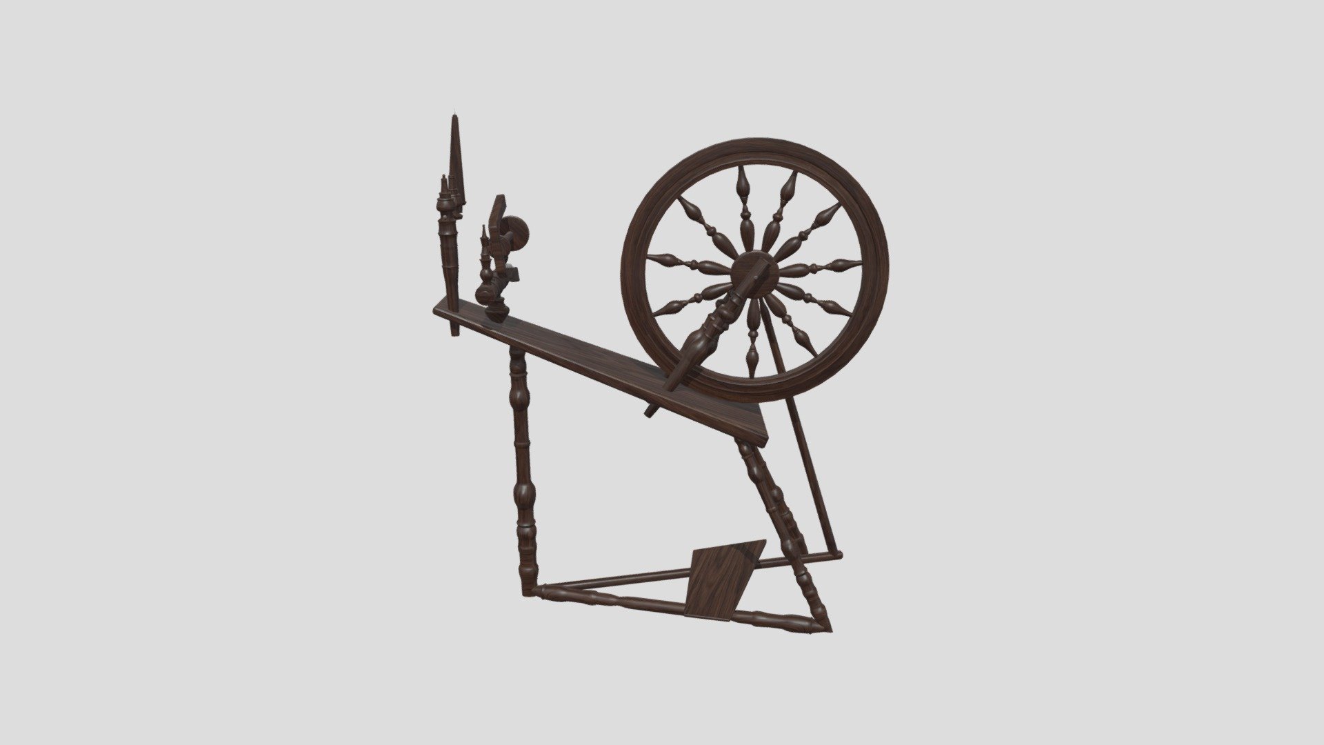 Spinning Wheel - 3D model by suvi.kallioranta [8df2d2c] - Sketchfab