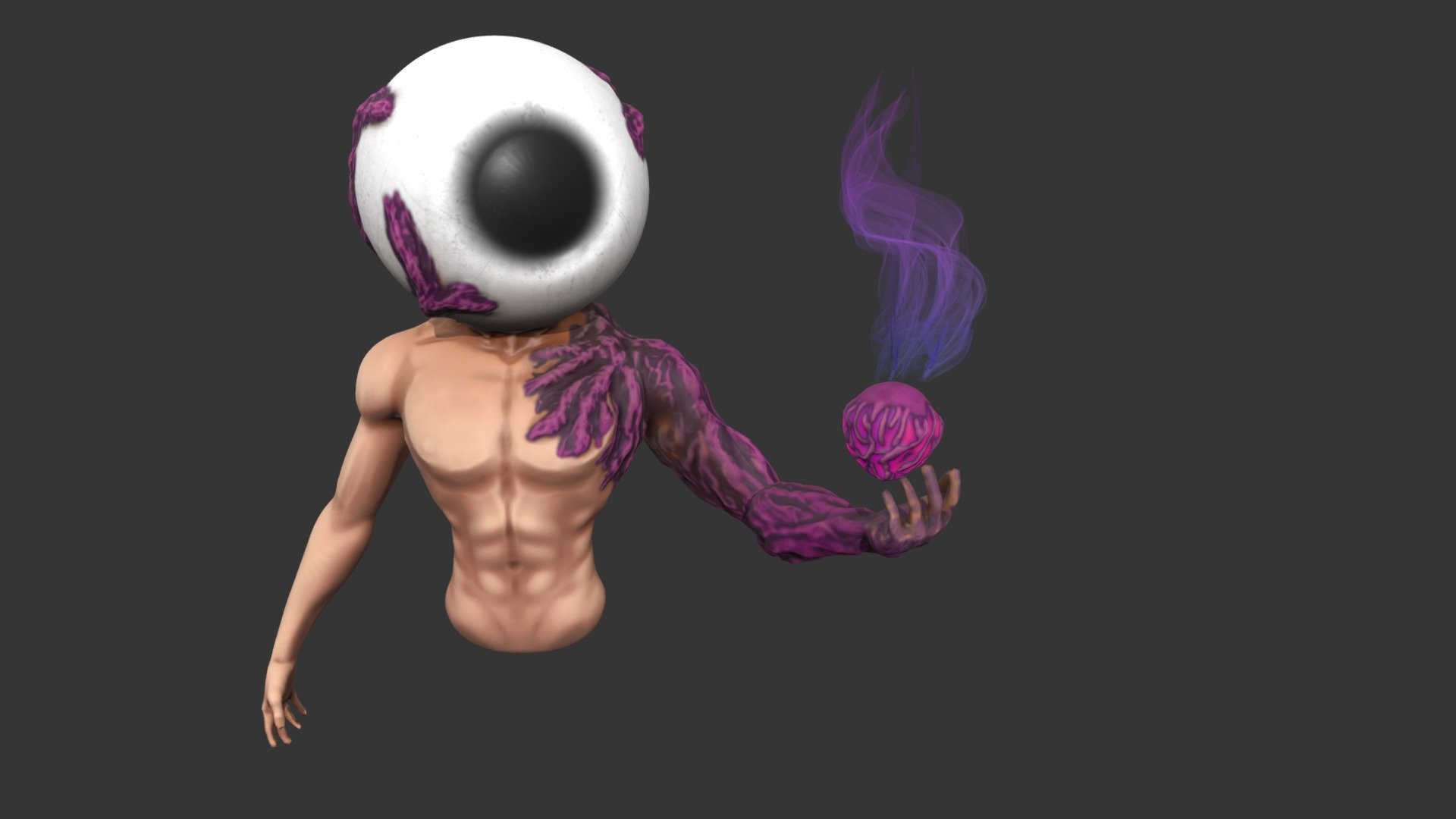 Stylized Floating One-Eyed Demon - 3D model by PhilStein [8df4370 ...