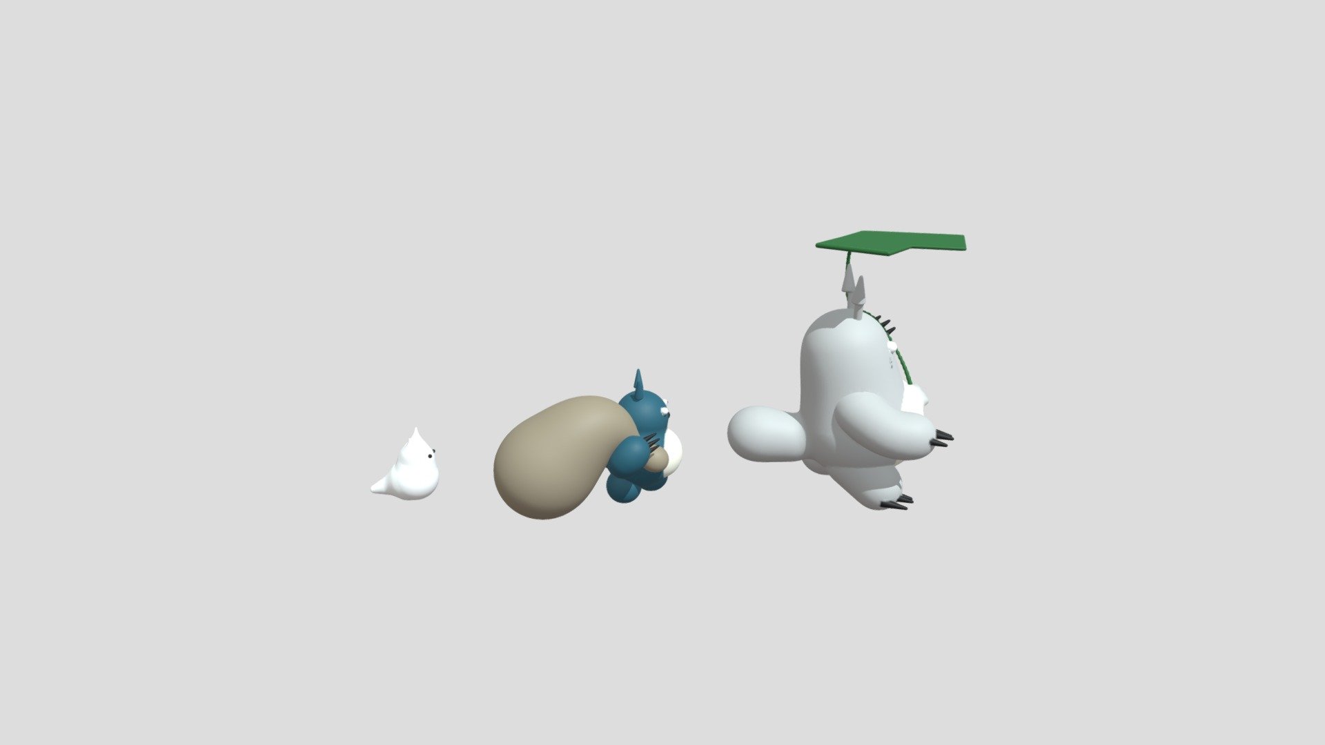 totoro - Download Free 3D model by ariau [8df4faf] - Sketchfab