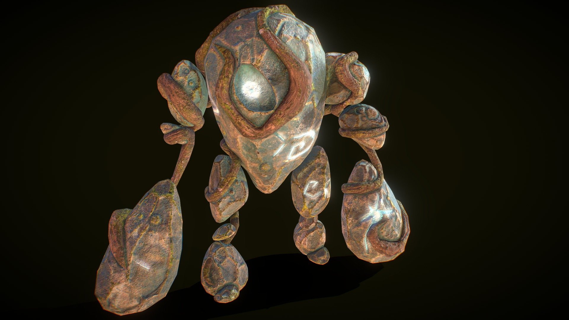 blue golem - 3D model by 3Dmoonn [8df52dd] - Sketchfab