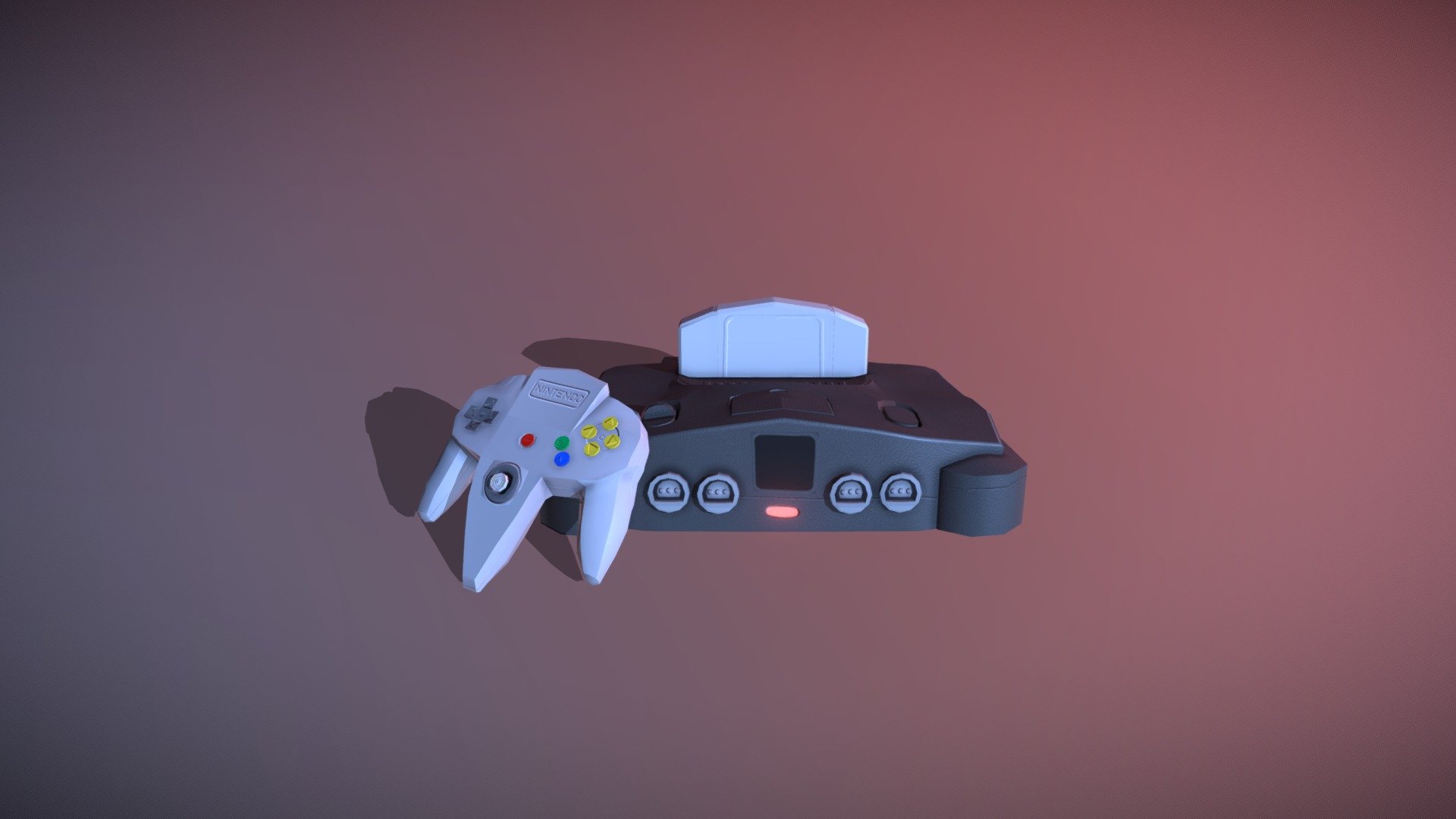 Nintendo 64 - 3D model by Julia.Ramos [8df6712] - Sketchfab