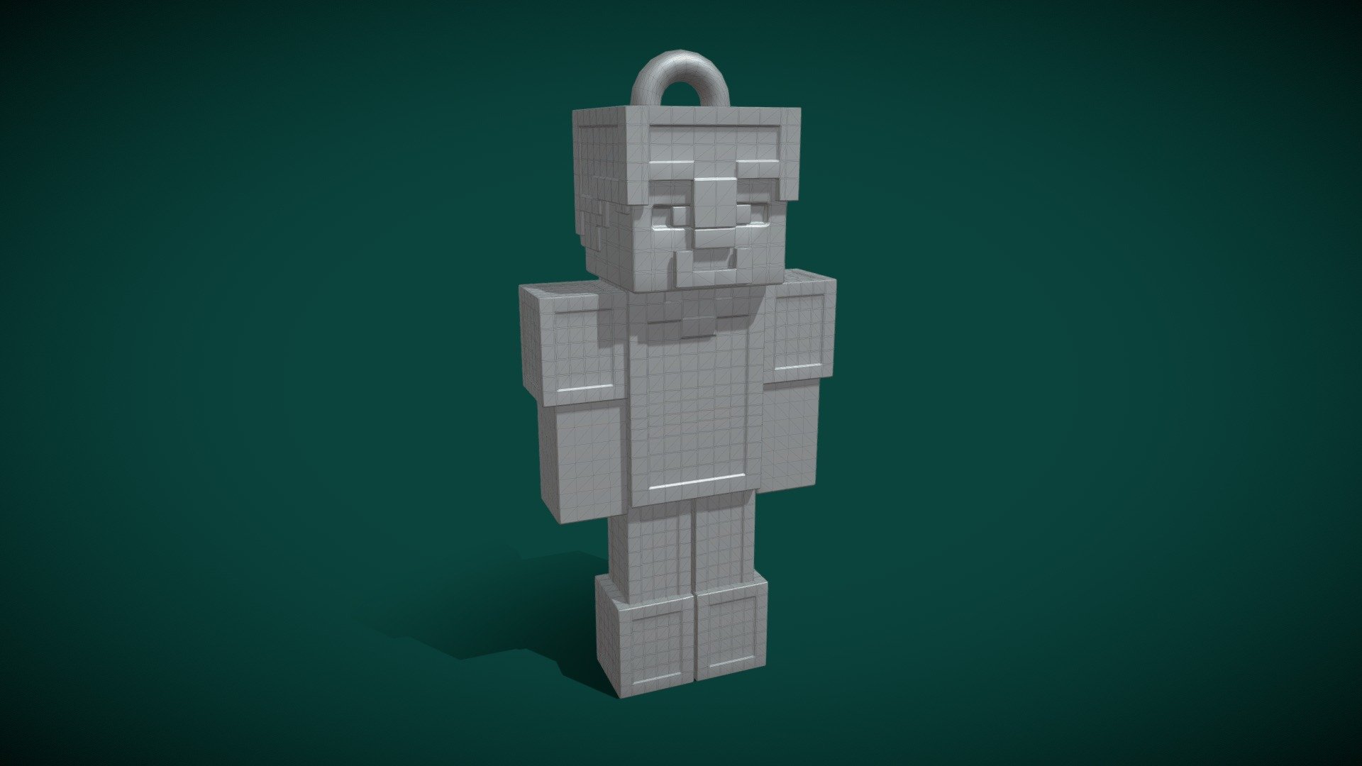 steve armored minecraft keychain Stl - Buy Royalty Free 3D model by ...