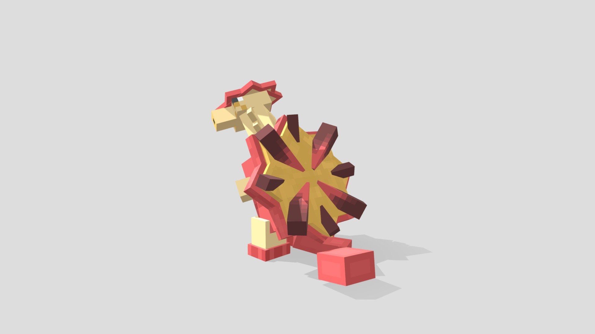 Blockbench Turtonator - 3D model by JakubSolar [8df91b3] - Sketchfab