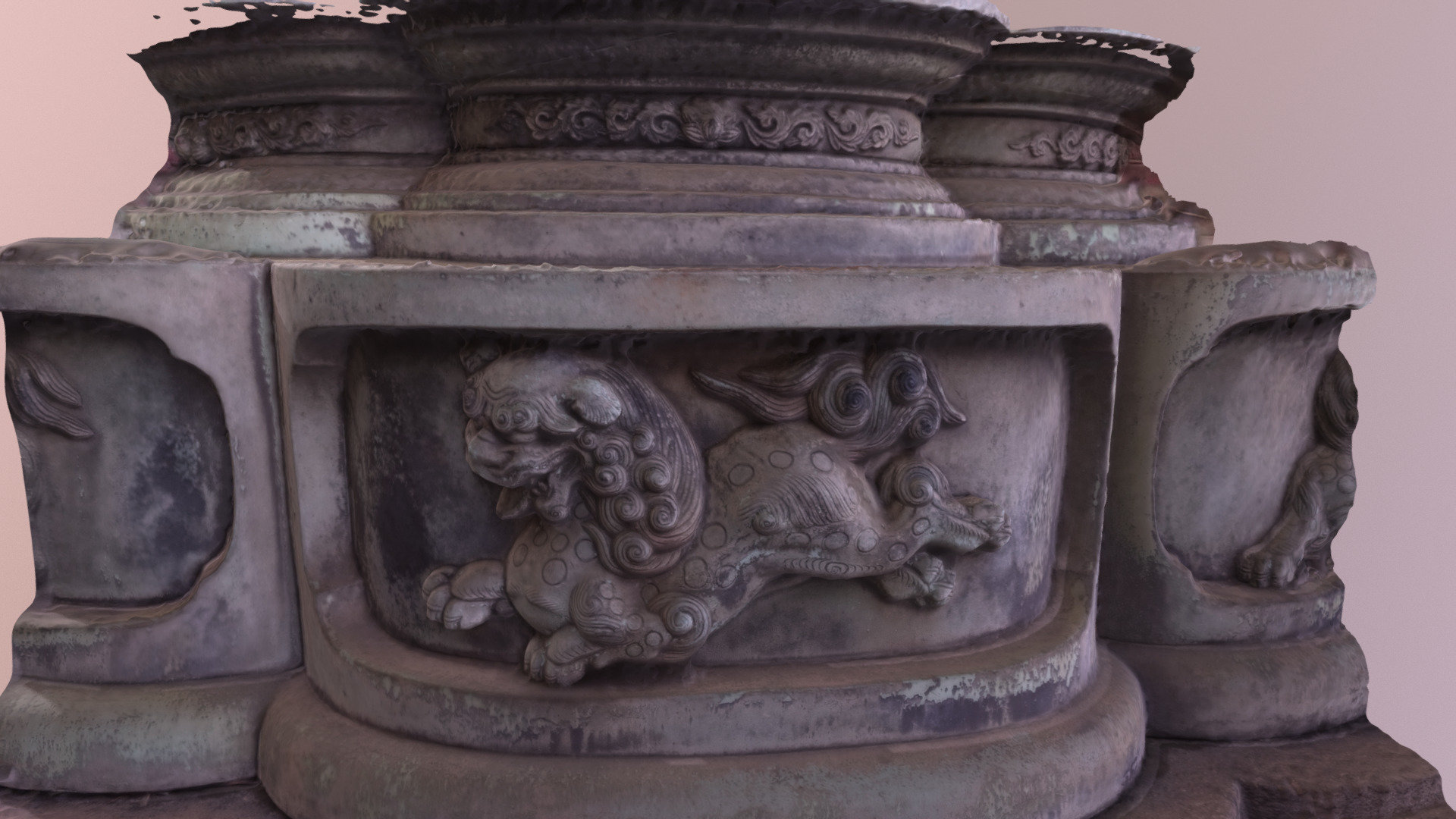Lion bas-relief - 3D model by GeoNico [8dfa4e6] - Sketchfab