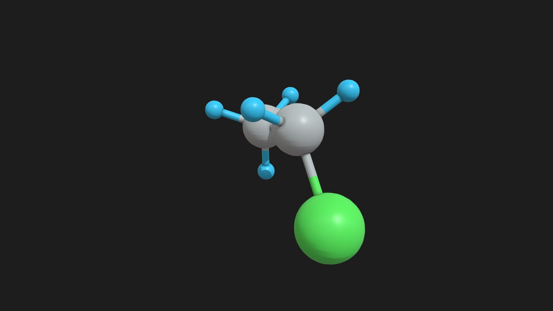 Chloroethane 0 deg * 360 deg Rotation - Download Free 3D model by ...