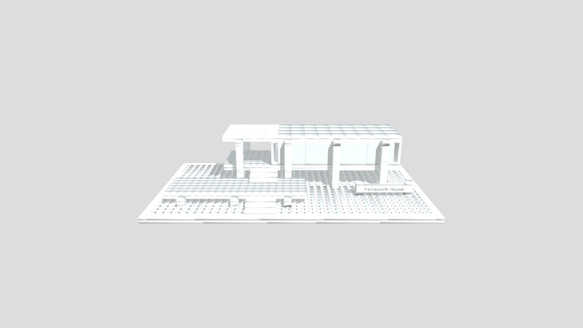 Farnsworth House By Lego - Download Free 3D model by 3dzip ...
