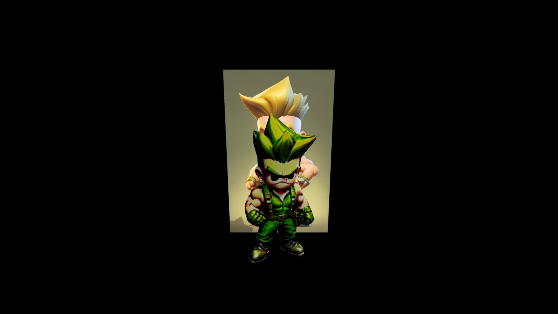 toy figurine of a cartoon character. It depicts - Download Free 3D ...