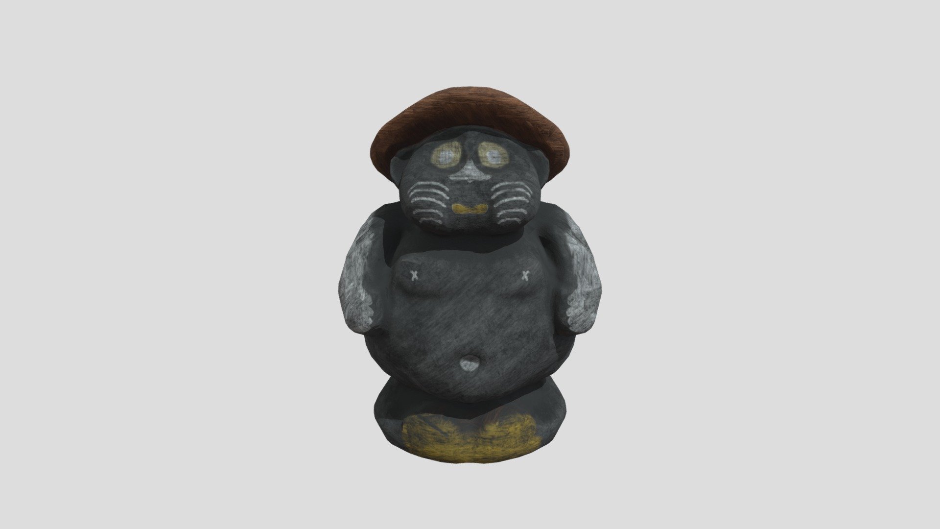 Tanuki Charcoal statue - Download Free 3D model by Damian (@ohendamian ...