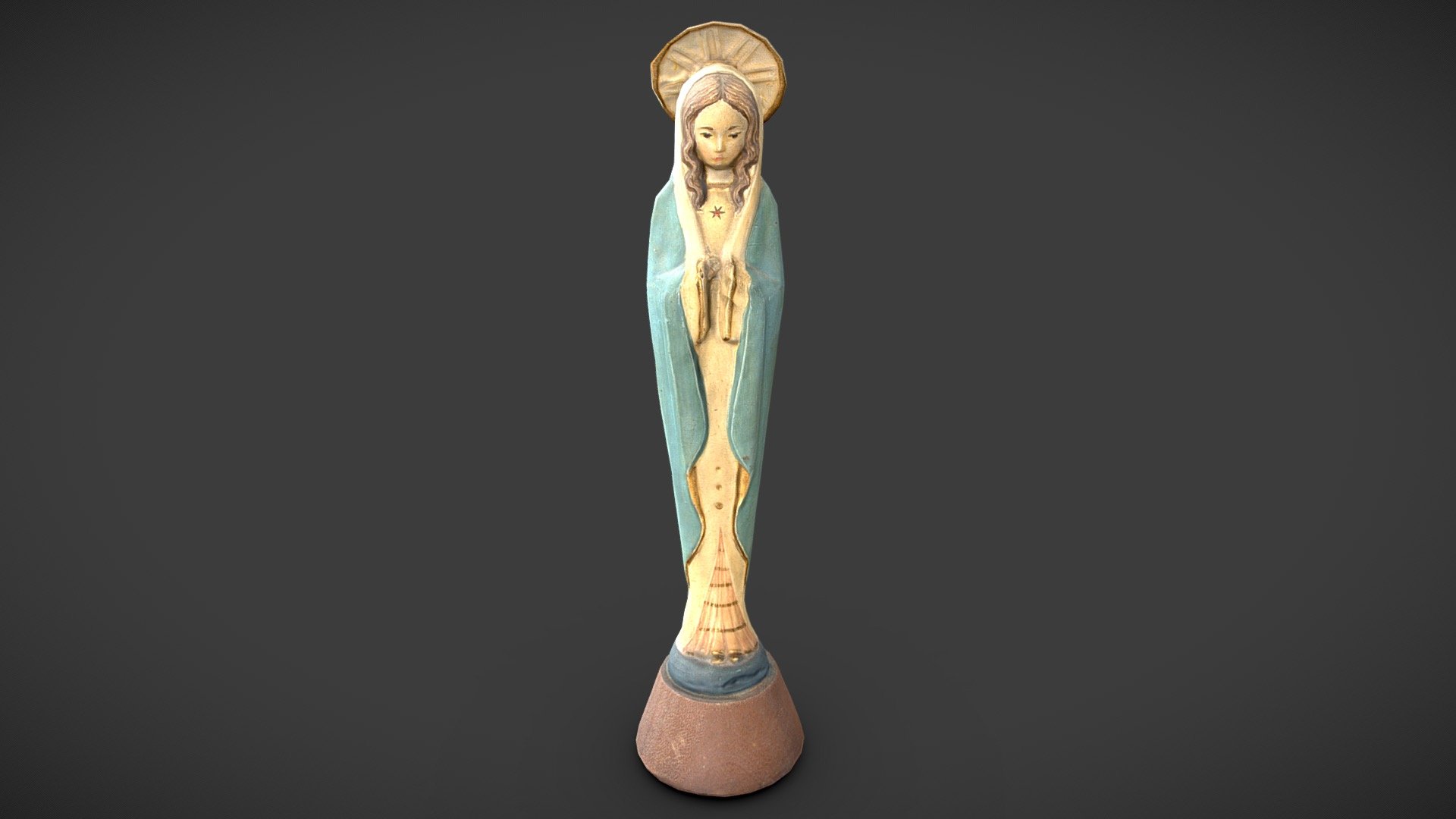 Virgin Mary statue - 3D model by Milkmotion Studios (@liquidtriangles ...