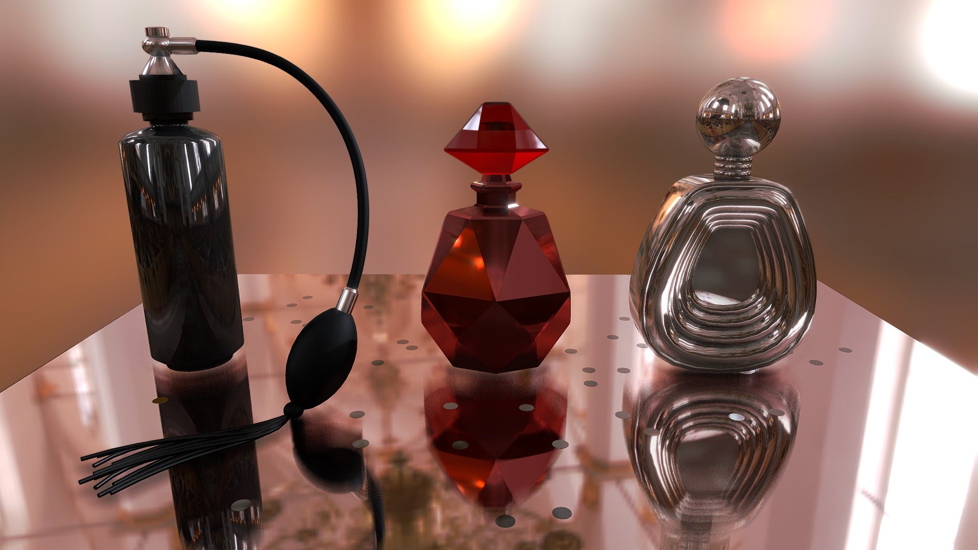 Perfume bottles / fragrance / cologne - Buy Royalty Free 3D model by ...