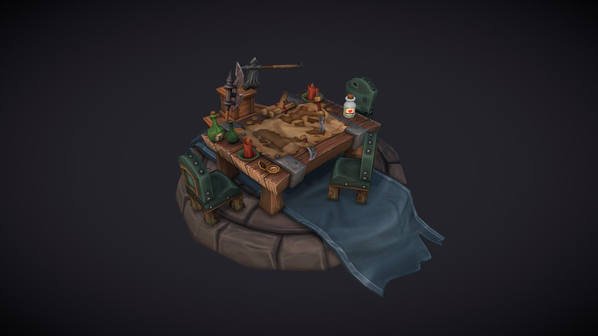 Mission table modeling - 3D model by coolchocopie [8e02572] - Sketchfab