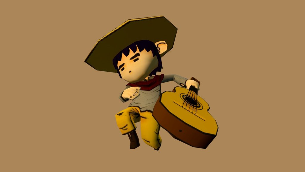 The Guitarist - 3D model by bugrasofu [8e032c4] - Sketchfab