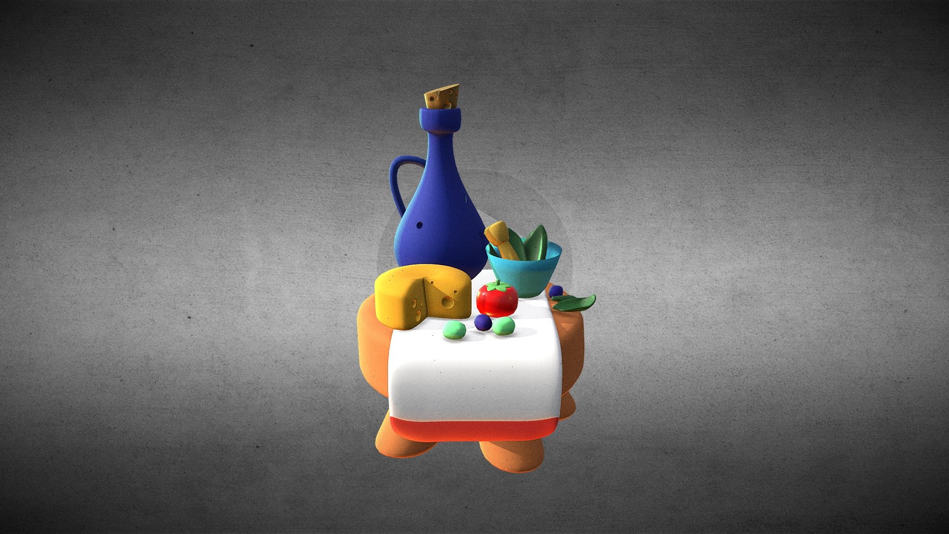 Dinner - Download Free 3D model by SabZhan (@zhanyzhans) [8e045f1 ...