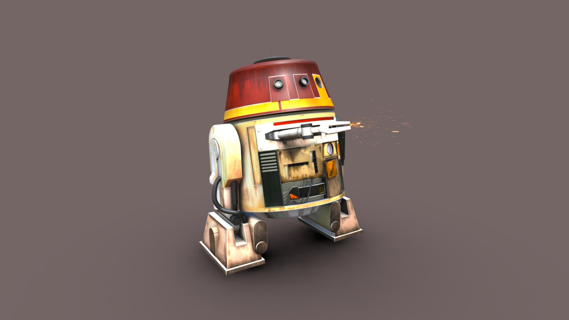 Star Wars Rebels - Chopper (C1-10P) - Buy Royalty Free 3D model by ...