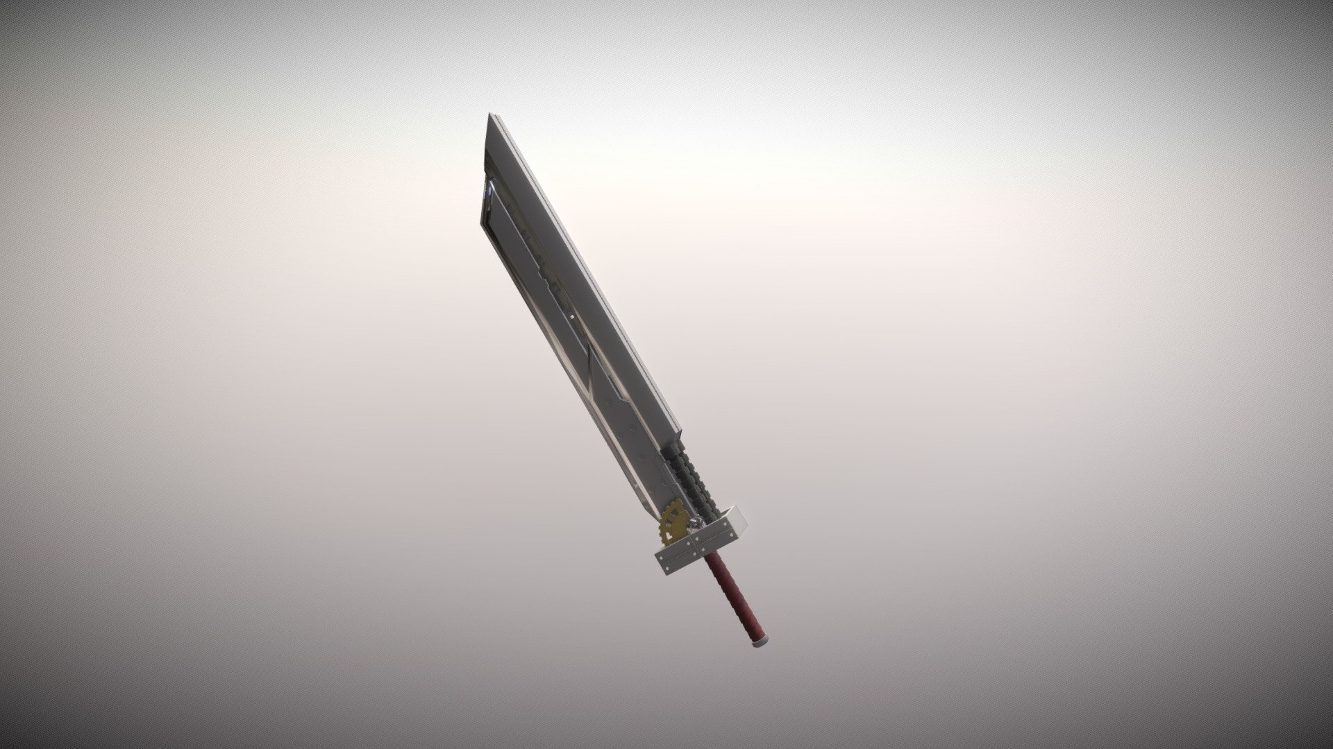 FF7 Cloud Sword - 3D model by phurit2014 [8e06e1b] - Sketchfab