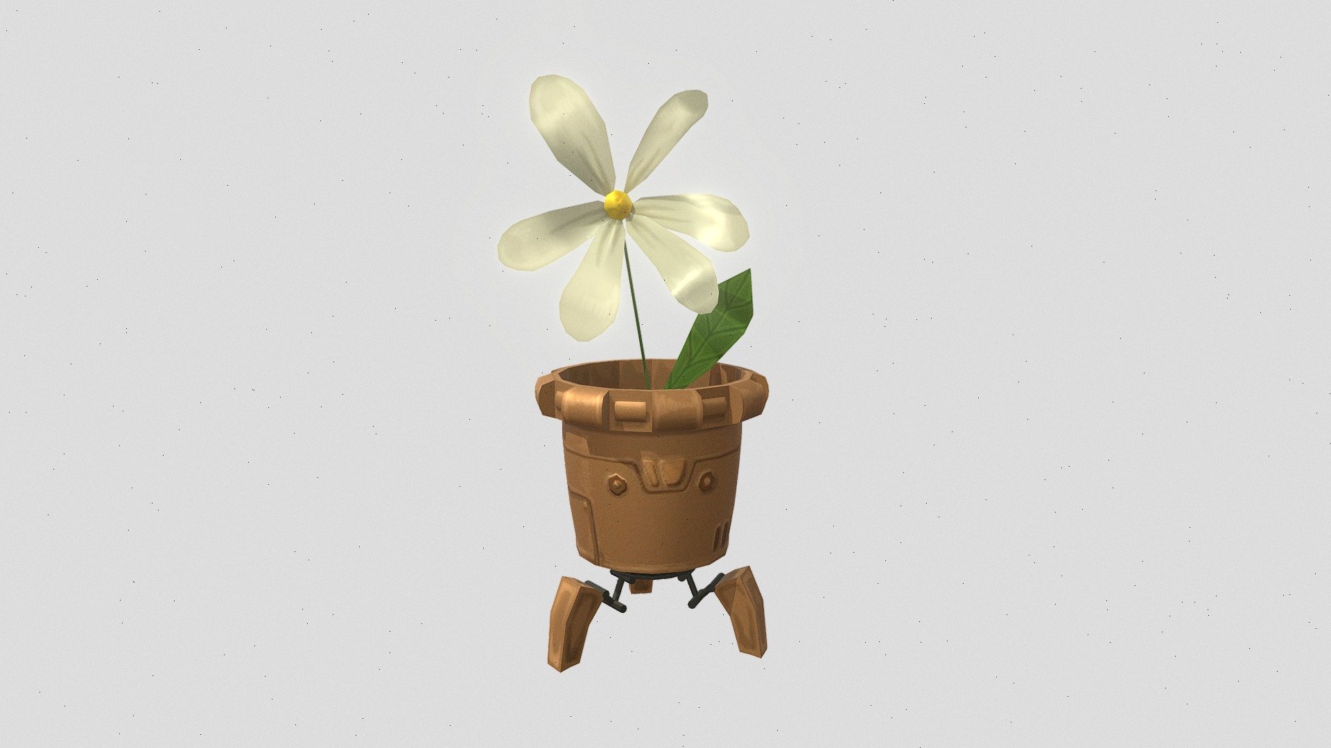 Robotopia - Flower Pot Robot - 3D model by Chuqiao (@chuqiaozhao ...