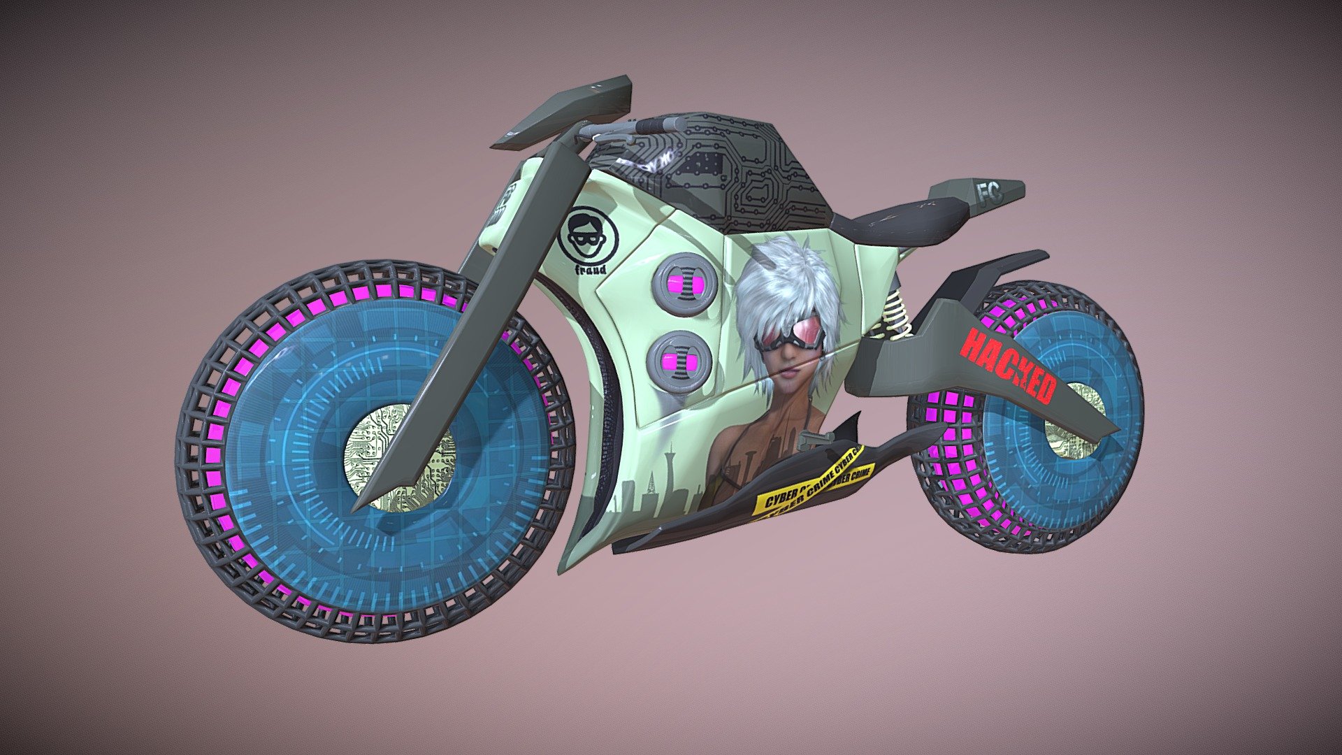 Cyberpunk Bike - Download Free 3D model by Fully Croisened ...