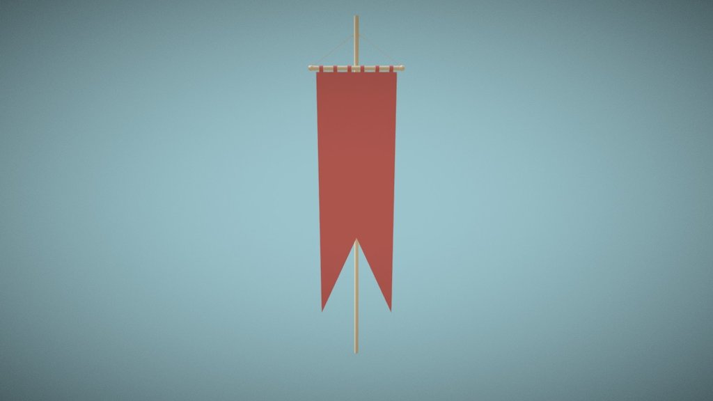 Standing Banner Red - Download Free 3D model by KThies (@Dondougo ...