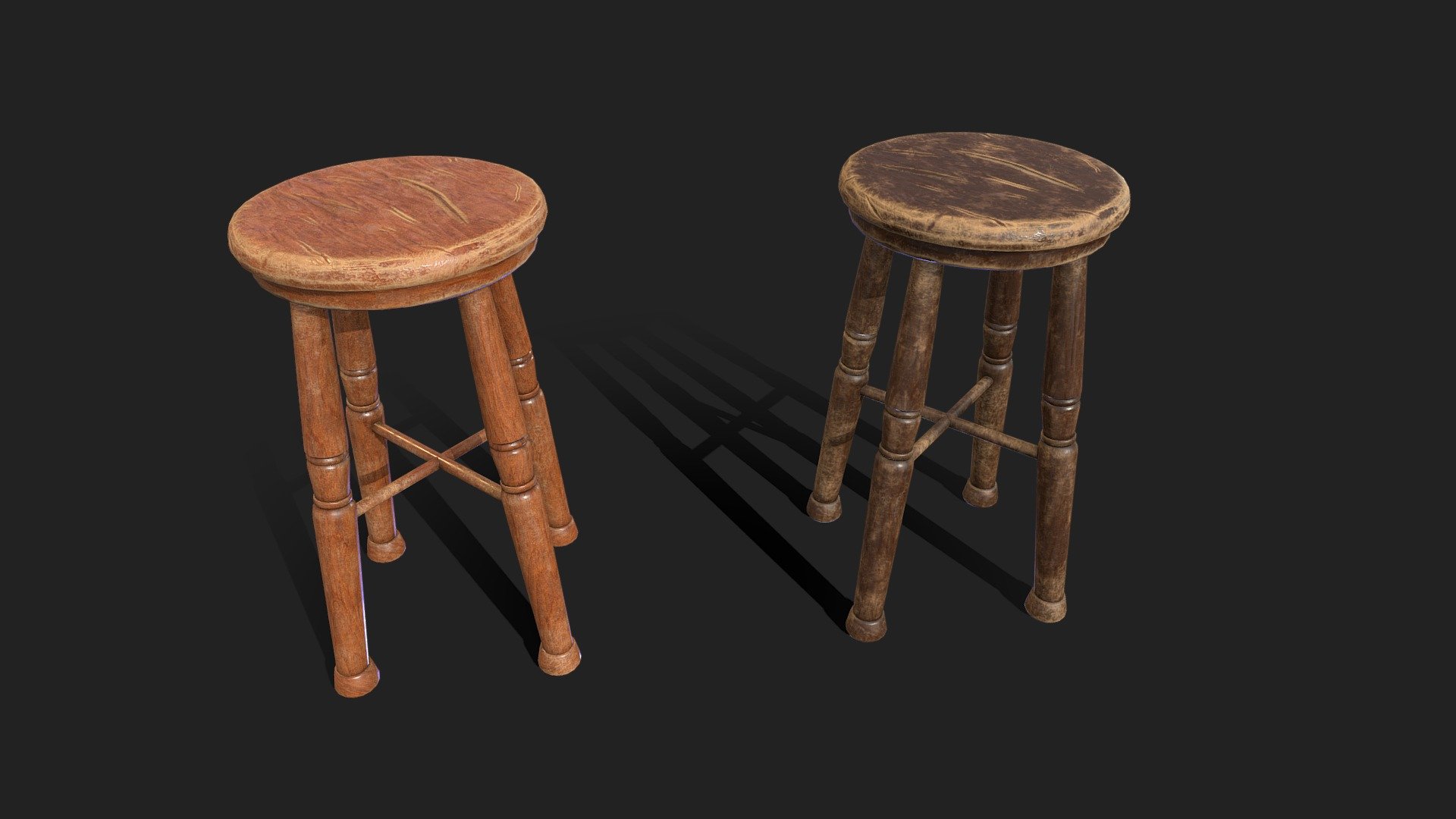 Wood Stool - Buy Royalty Free 3D model by Thiago Ferraro ...