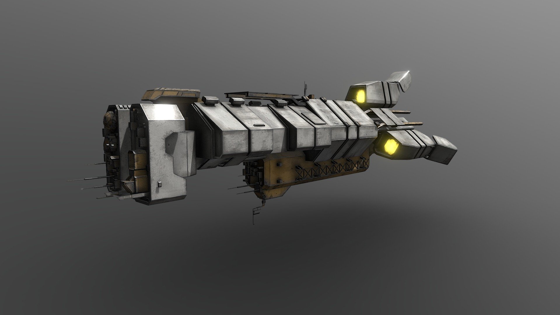 Sentinel Combat Frigate - Download Free 3D model by mohamedhussien ...