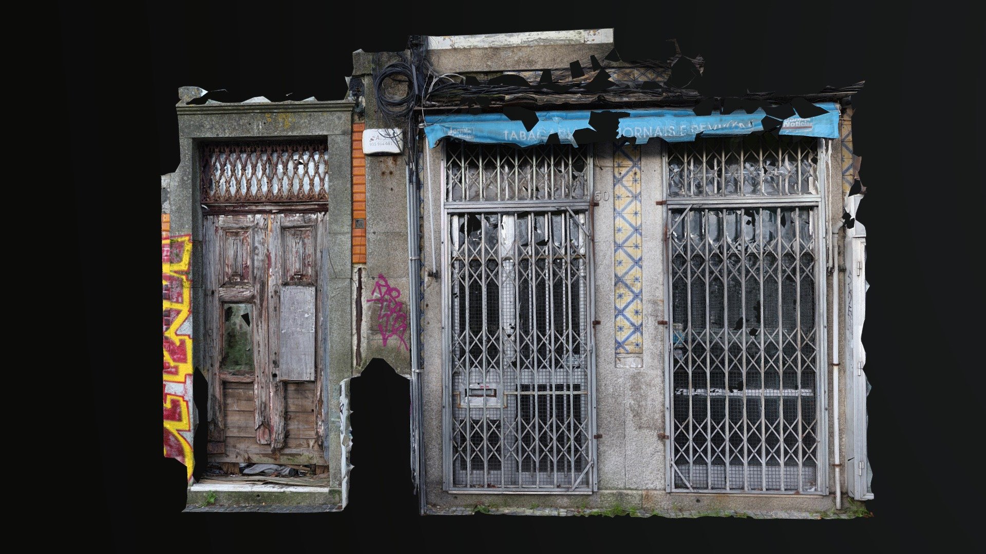 door old storefront - Download Free 3D model by SKMT (@srkmt) [8e0e8dc ...