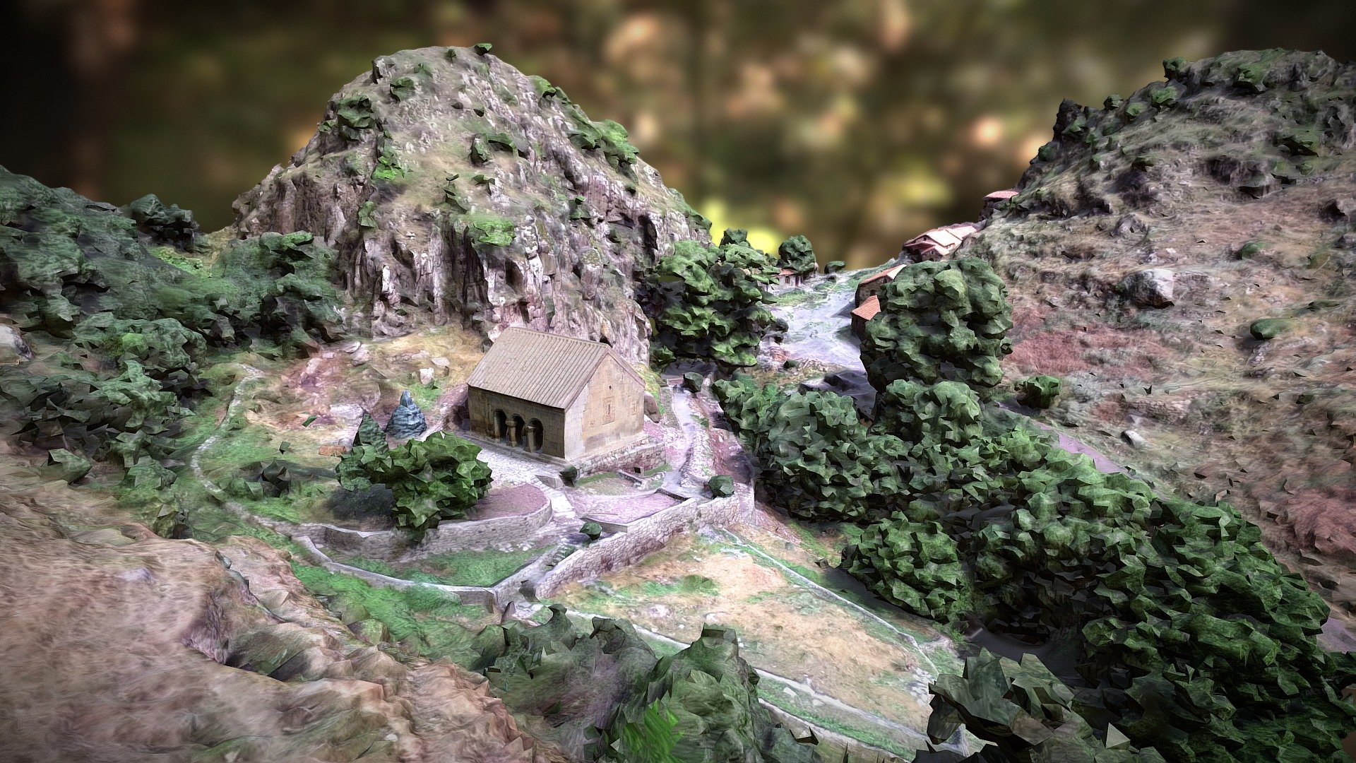 Nun's Monastery - Upper Vardzia, Georgia - Download Free 3D model by ...