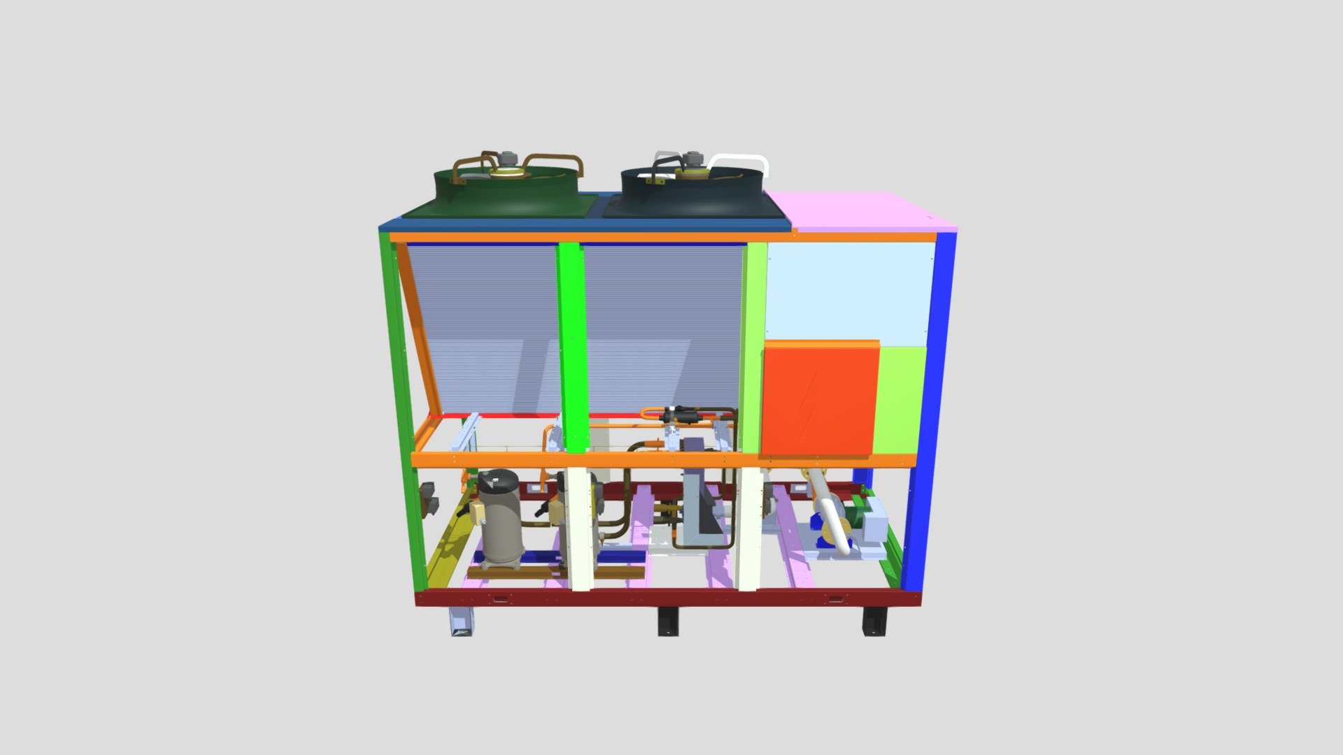 Liquid chiller AQUACOOL GREEN - 3D model by HvacPR (@eanhunter ...