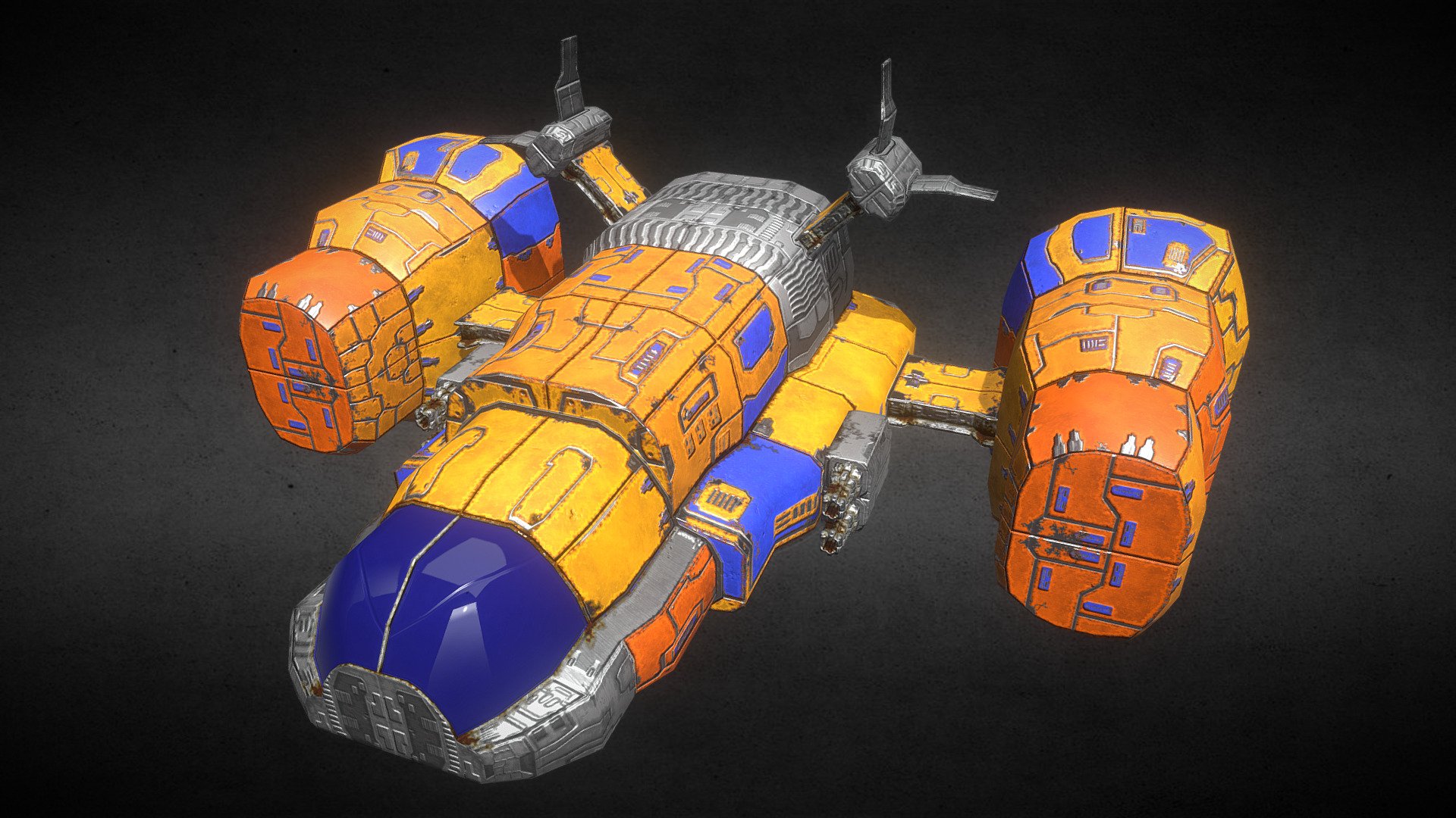 Light Space Fighter - Buy Royalty Free 3D model by bull-1 [8e14e0f ...