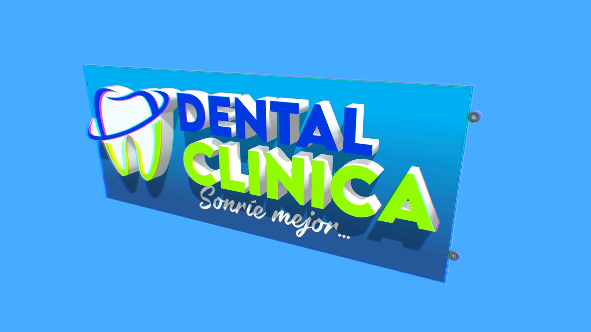 LETRERO 3D ACRILICO - DENTAL - 3D model by Imagen Publicidad ...
