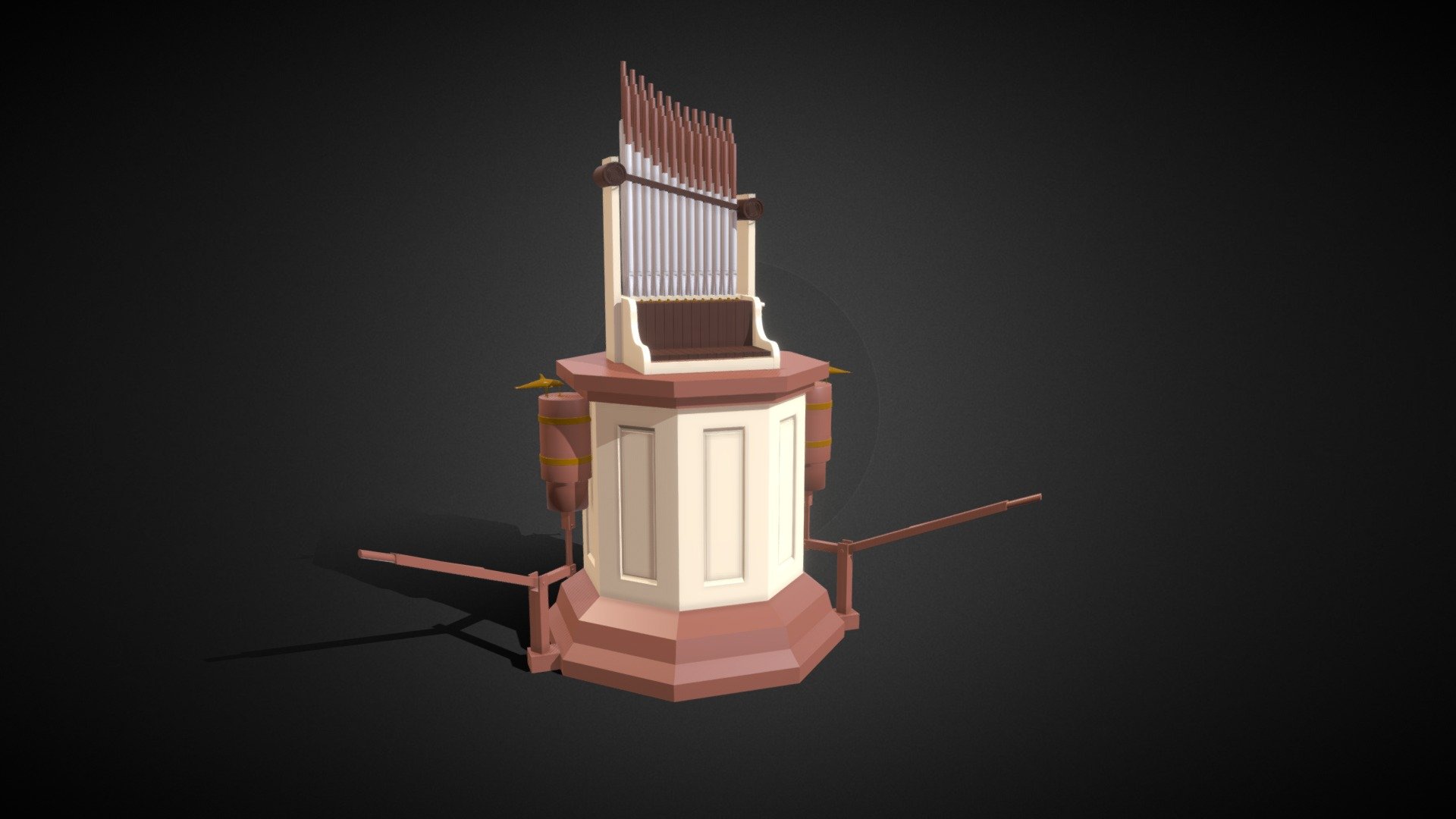Hydraulis Ύδραυλις - The 1st Organ - Water Organ - 3D model by ...