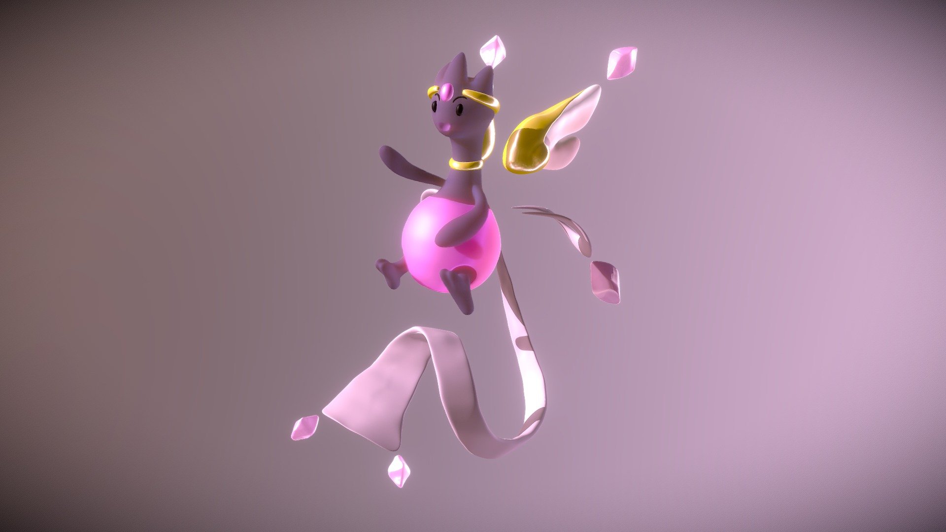 Togetic/Diancie Pokemon Fusion - 3D model by KamuiMitsubishi [8e1be1c ...